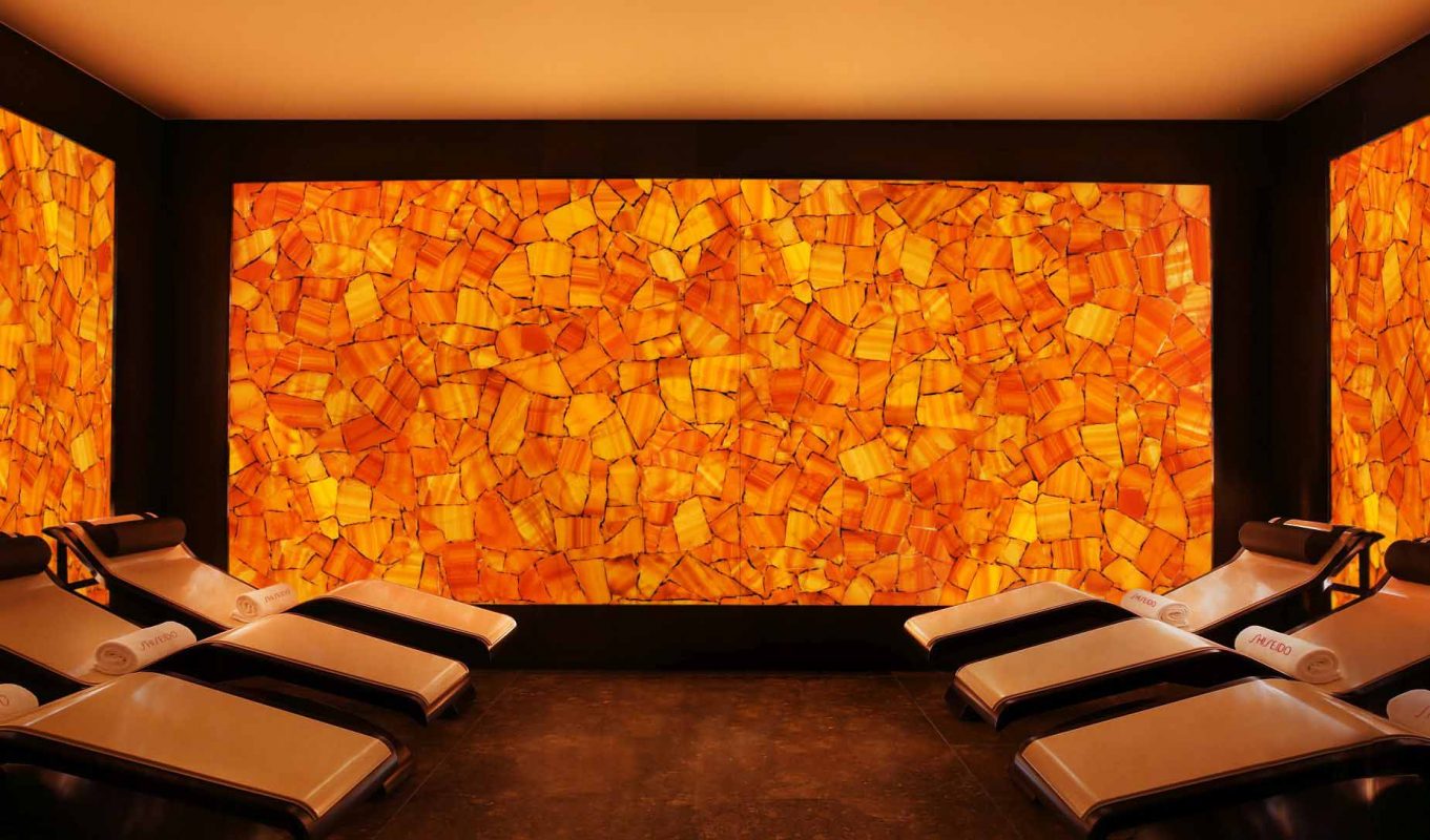 Calcite Orange Backlit – Absolute Kitchen & Granite
